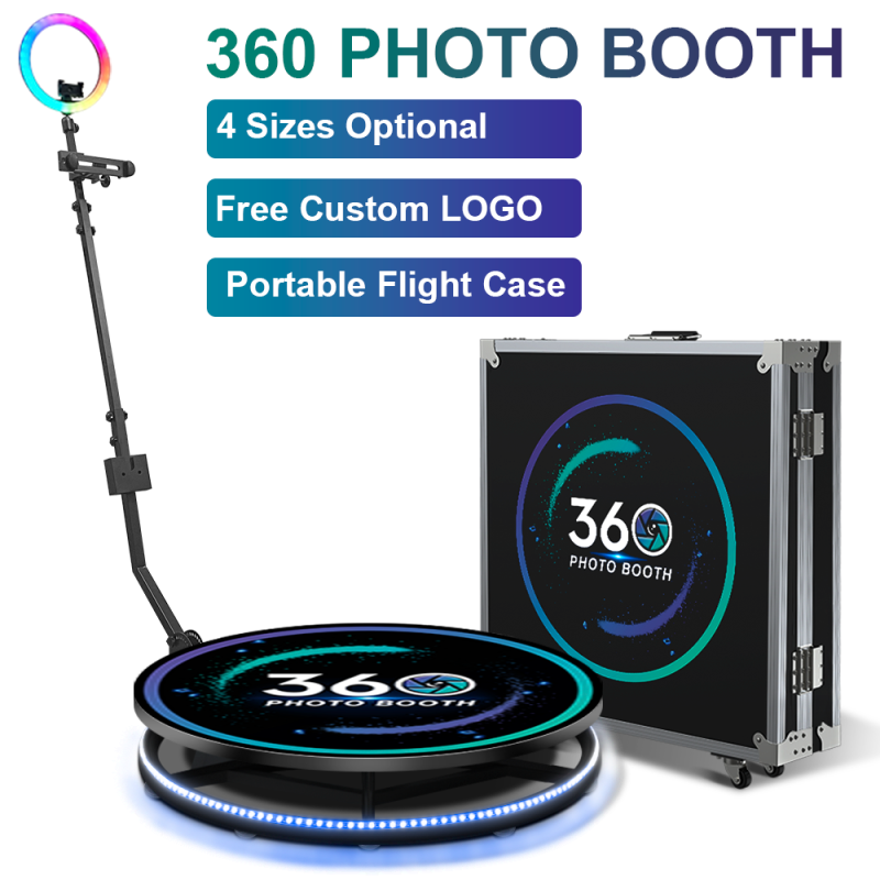360 Photo Booth Video booth Rotating Camera Platform with Ytok Application for Wedding Party ...